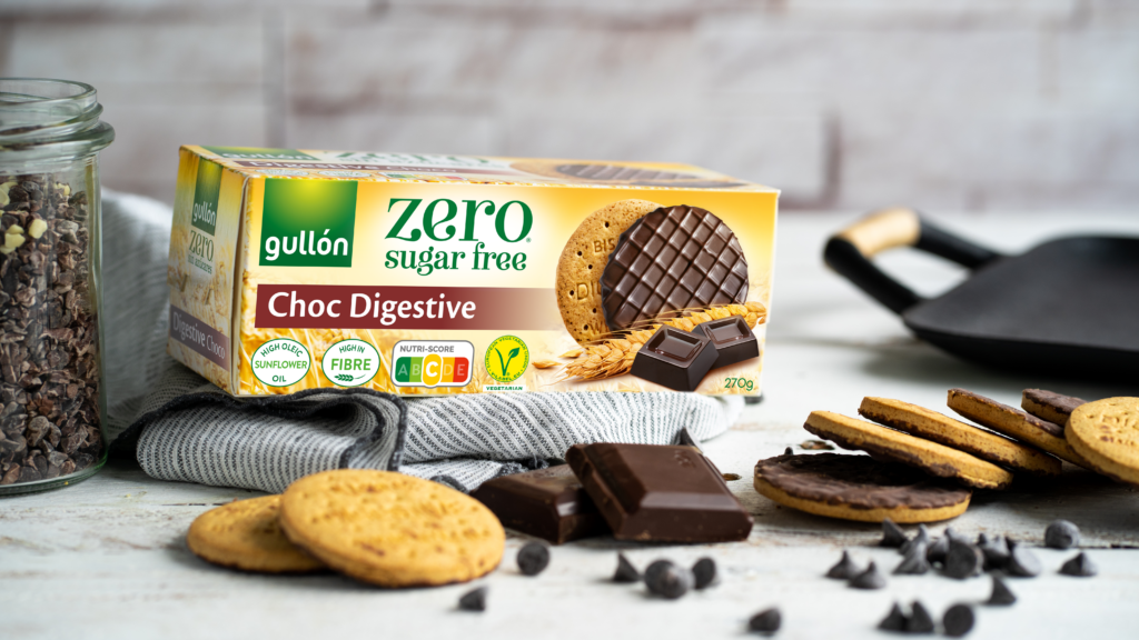 Zero Choc Digestive with Dark Chocolate - Biscuits with fibre, Biscuits ...